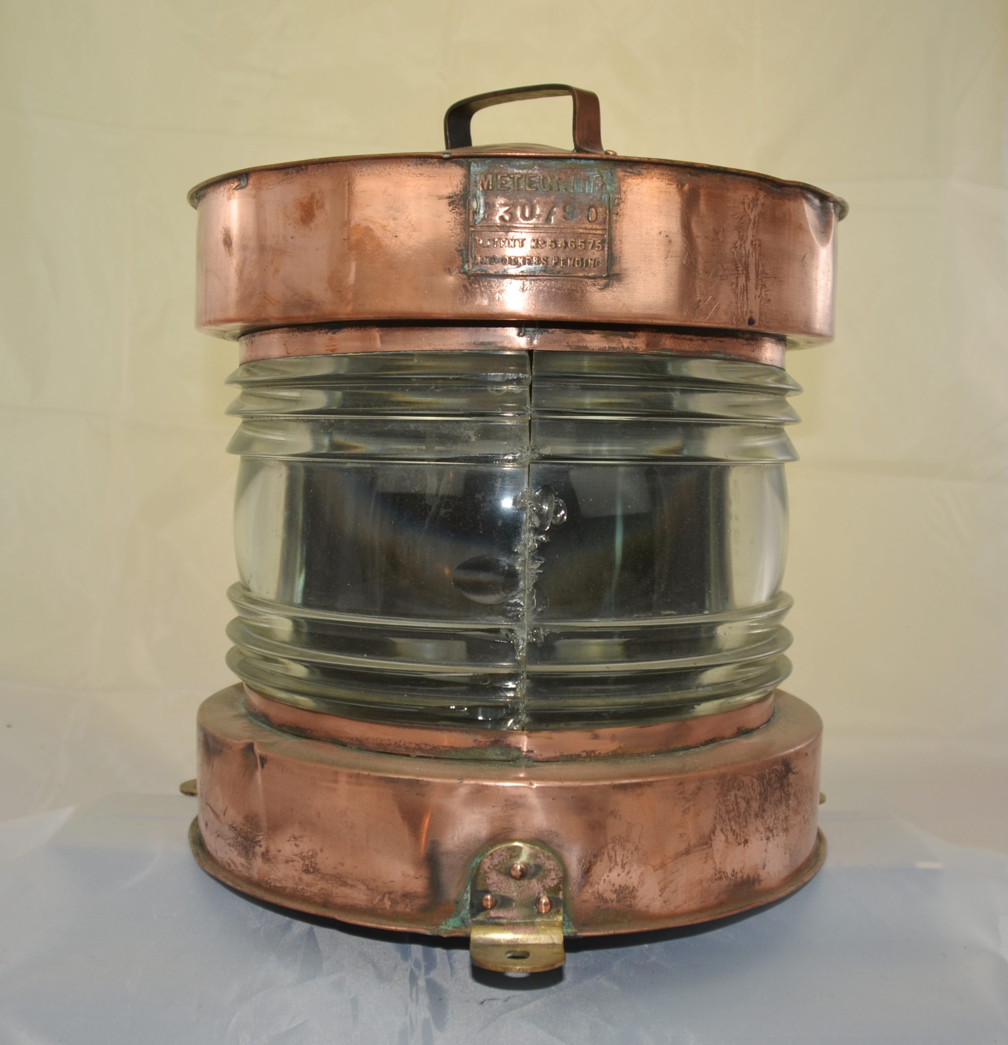Large Meteorite Copper Masthead Light 19th Century - Sally Antiques