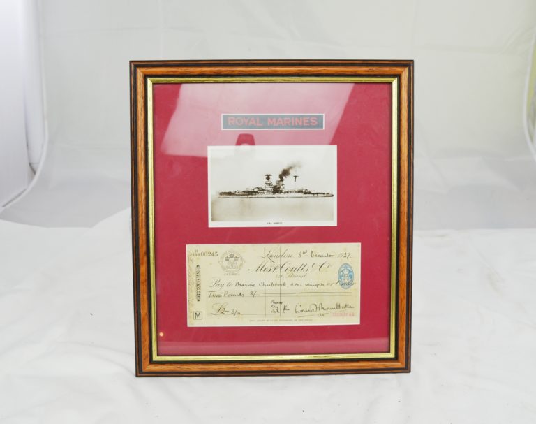 Louis Mounbatten Signed Coutts Cancelled Cheque For Gambling Debt ...