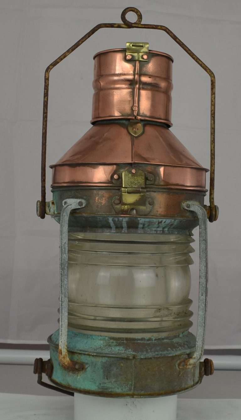 Large Brass Victorian “Seahorse” Ships Masthead Light - Sally Antiques