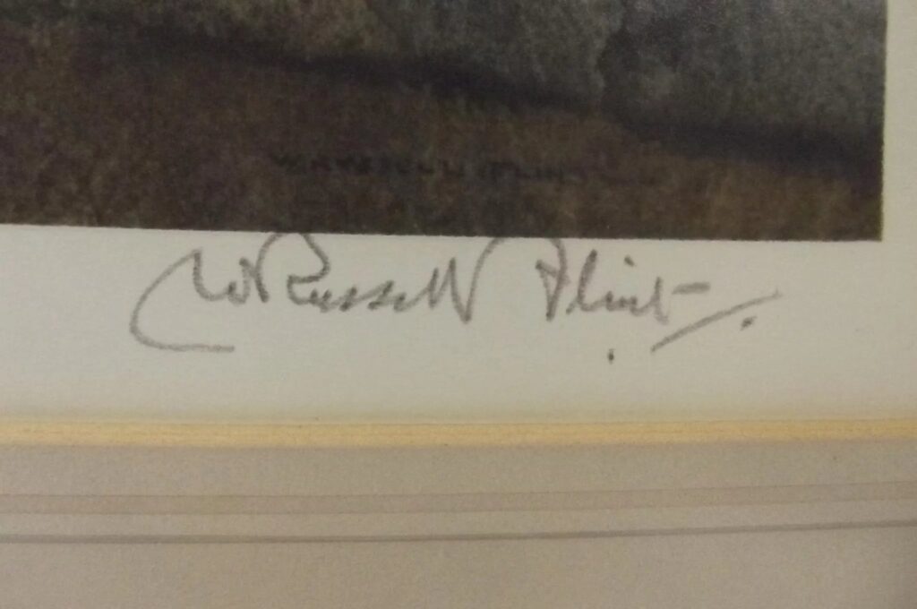1960 Signed Print Of A Watercolour By William Russell Flint ‘Rosalba ...