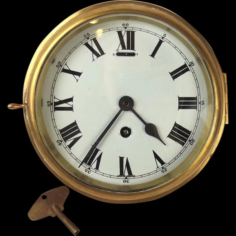 Brass Ships Bulkhead Clock By Smiths English Clocks Ltd Of London ...