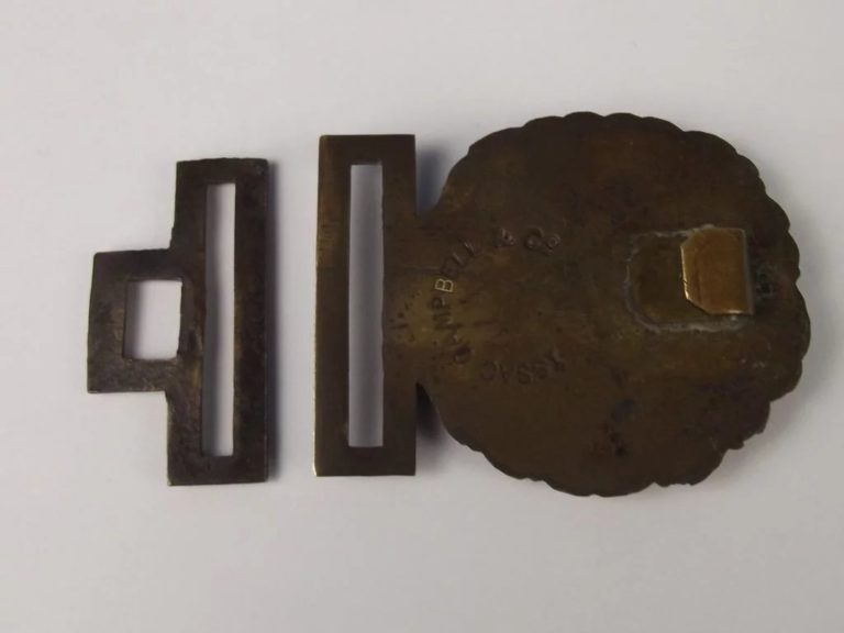 American Civil War Period Confederate States Naval Officers Belt Buckle ...