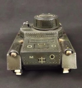 Boxed Circa 1937 German Gama Tin Plate Clockwork Tank - Sally Antiques