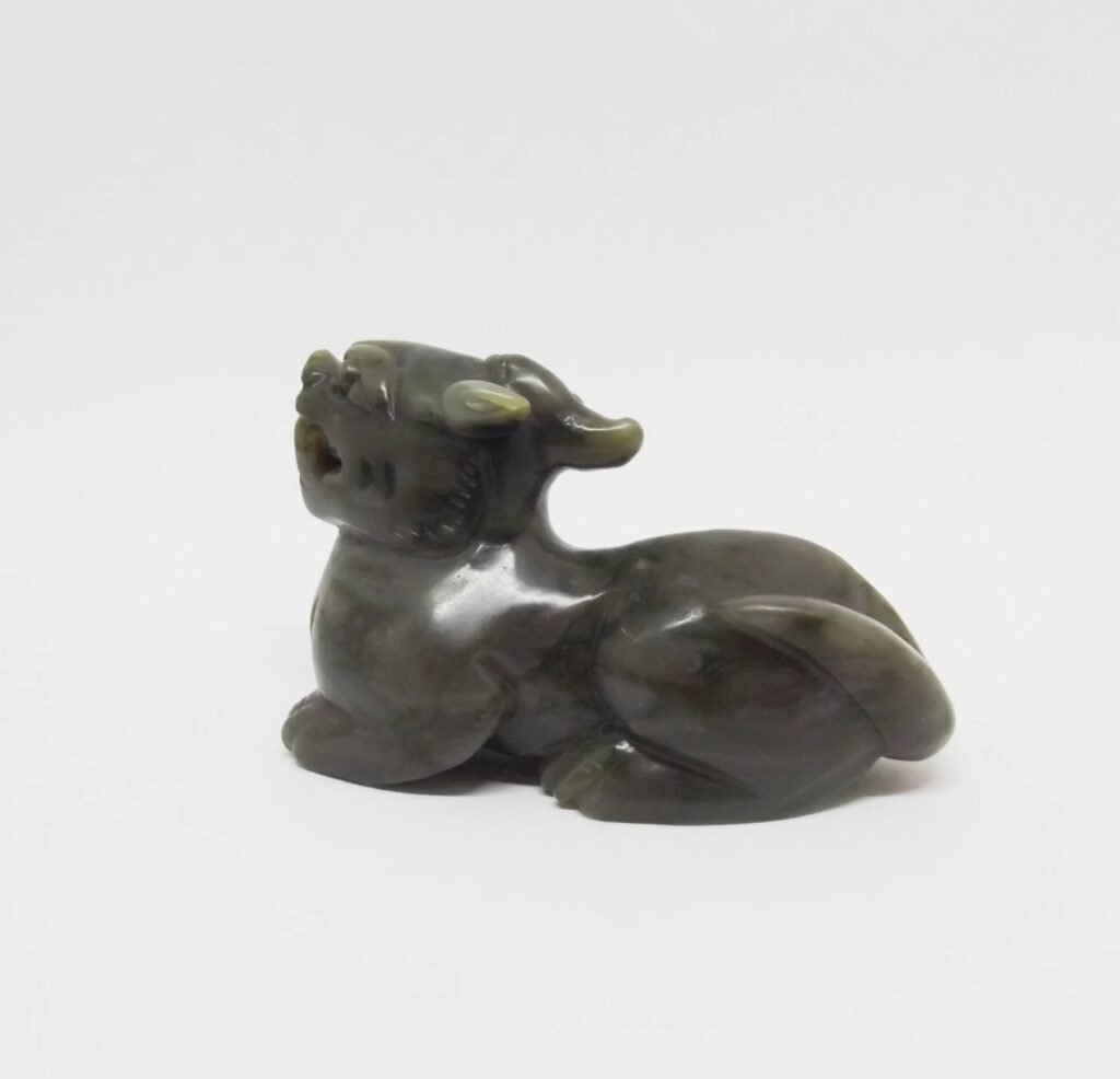 Chinese Nephrite Jade Carving Of A Mythical Pei-Yao #3 - Sally Antiques