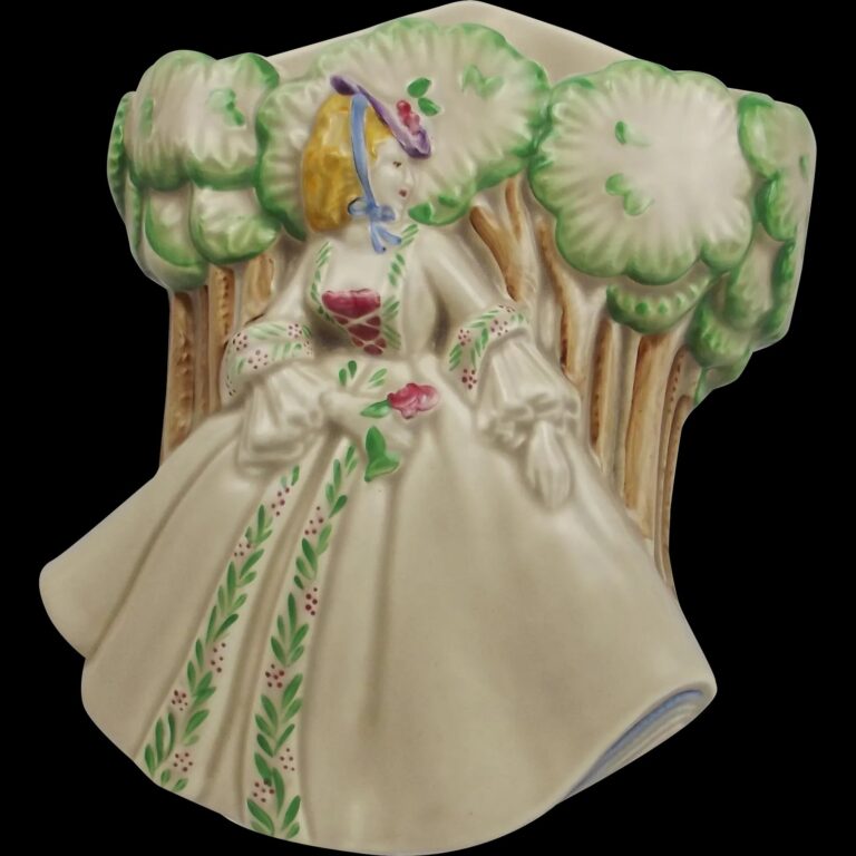 Clarice Cliff Lady Anne Wall Pocket c1930's - Sally Antiques