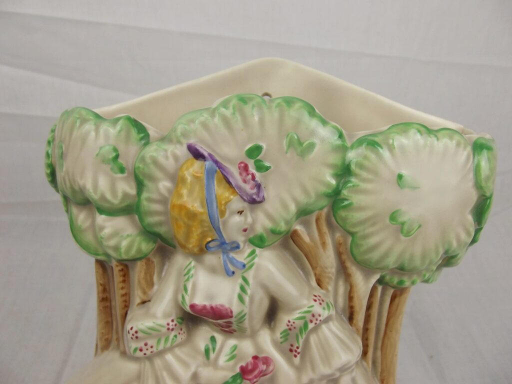 Clarice Cliff Lady Anne Wall Pocket c1930's - Sally Antiques