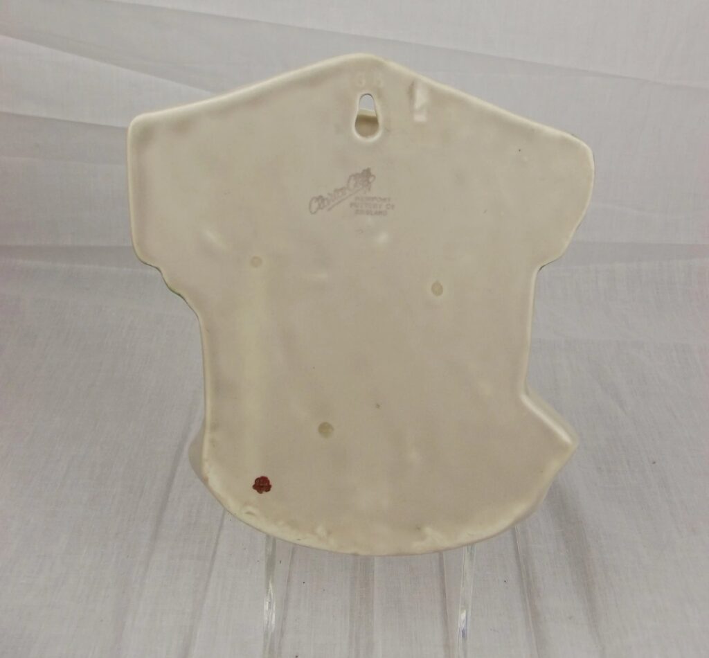 Clarice Cliff Lady Anne Wall Pocket c1930's - Sally Antiques