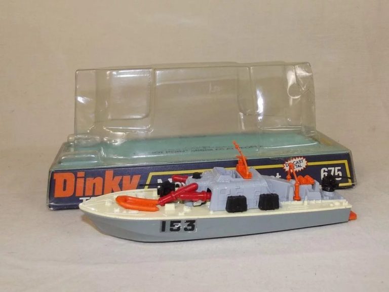 Dinky Toys No. 675 Motor Patrol Boat With Three Missiles, Boxed - Sally ...