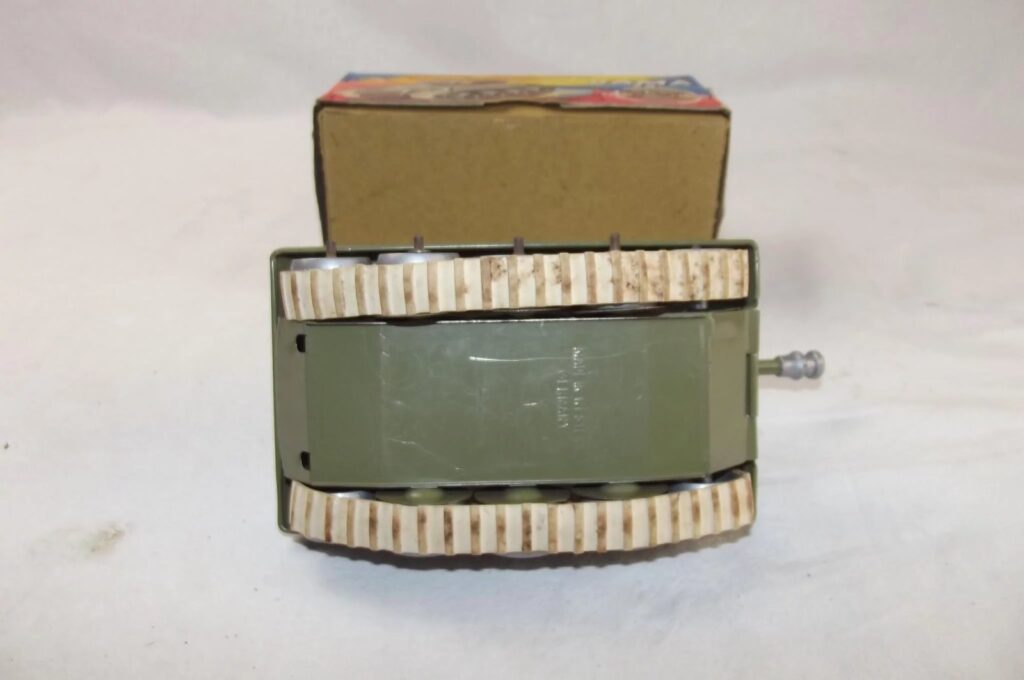 GAMA Clockwork Tin Plate Medium Tank M98 #3 - Sally Antiques