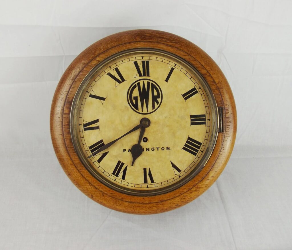 Great Western Railway Single Fusee Wall Clock - Paddington - Sally Antiques