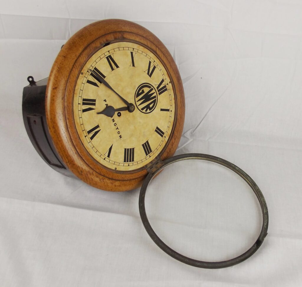 Great Western Railway Single Fusee Wall Clock - Paddington - Sally Antiques