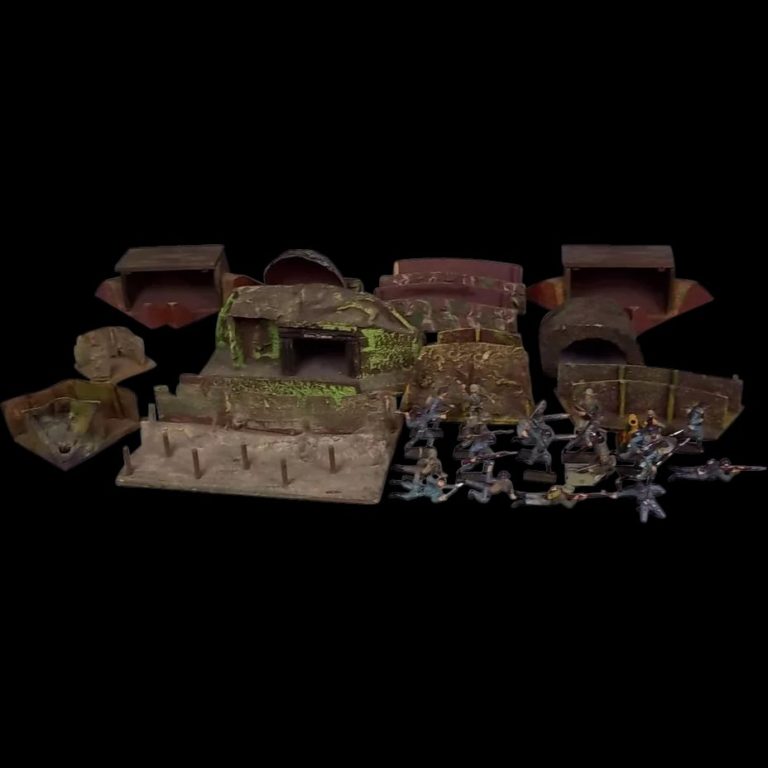 Moritz Gottschalk/Elastolin WWI Model Battle Field With French & German ...
