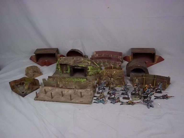 Moritz Gottschalk/Elastolin WWI Model Battle Field With French & German ...