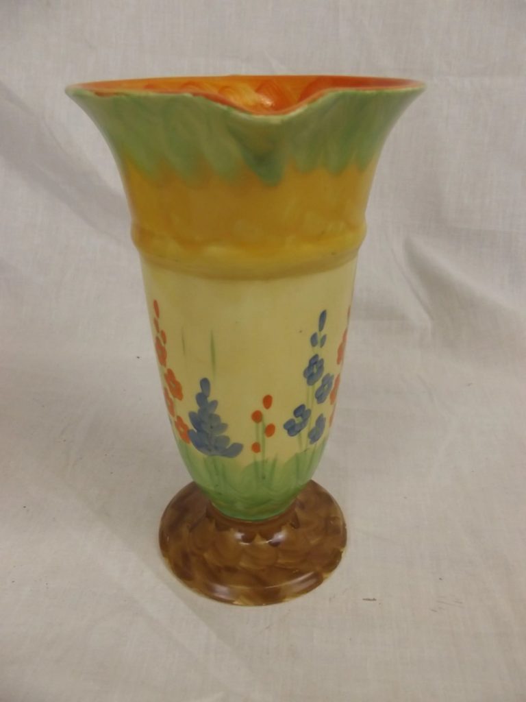 Myott, Son & Co. Art Deco Trumpet Vase - Sally Antiques