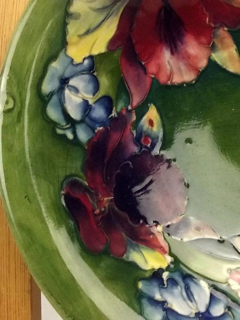 Orchid Pattern Bowl By William Moorcroft Circa 1928/35 - Sally Antiques