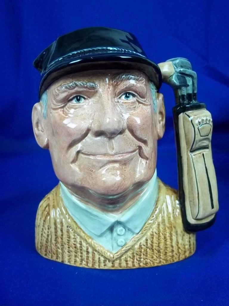 Royal Doulton Toby Jug "Golfer" D6623 by D.B Biggs - Sally Antiques