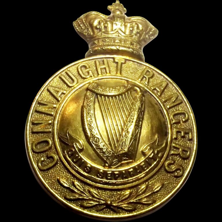 Victorian Connaught Rangers Helmet Badge - Sally Antiques