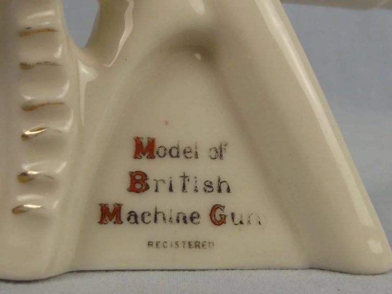 WW1 Carlton Crested China Model Of British Machine Gun - Birmingham ...