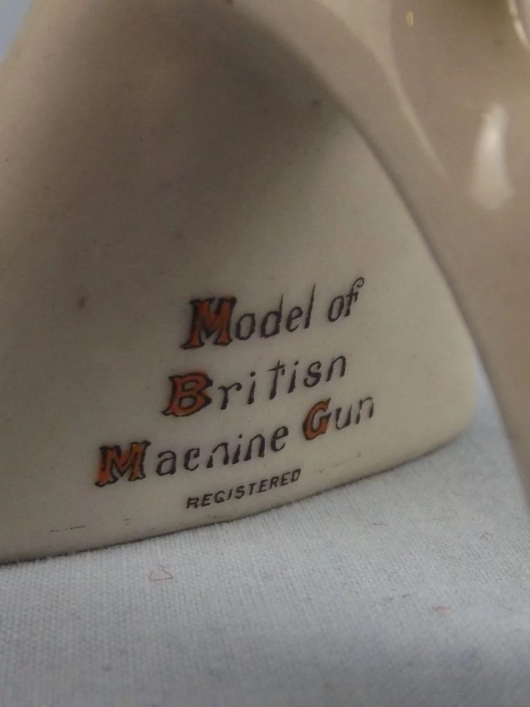 WW1 Carlton Crested China Model Of British Machine Gun - Leven - Sally ...