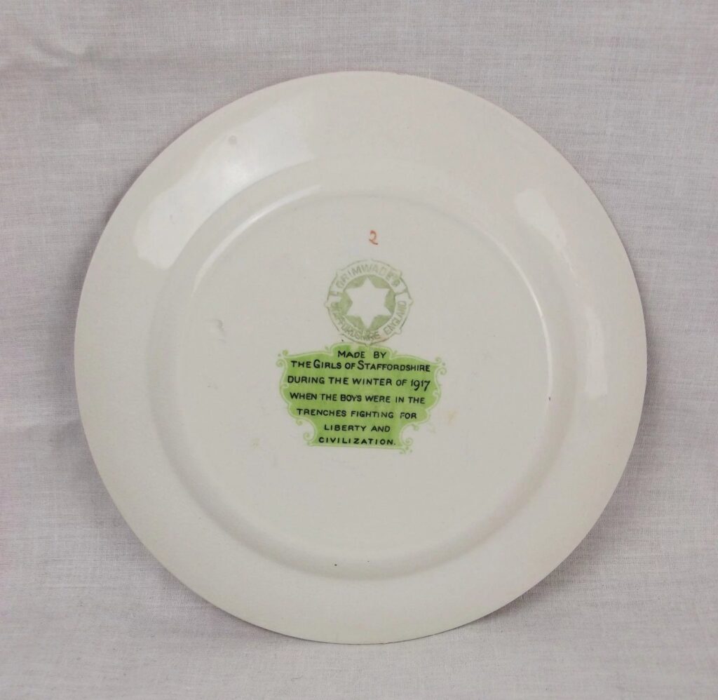 WW1 Grimwades Bruce Bairnsfather Old Bill Plate - Sally Antiques