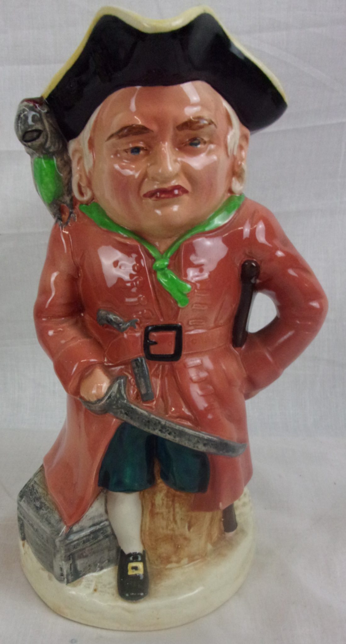 Large Burlington Ware Long John Silver Character Jug - Sally Antiques