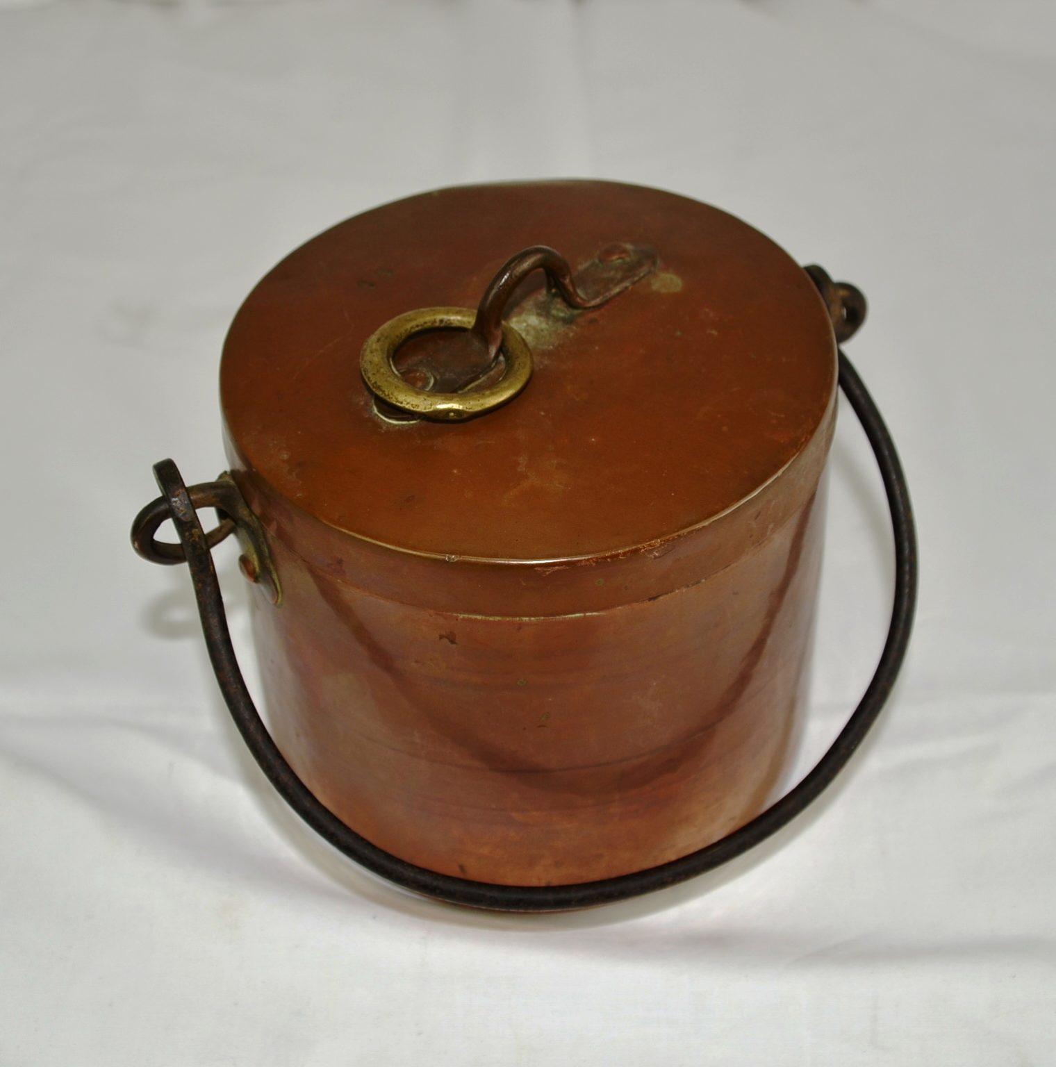 20th Century Brass Field Cooking Pot - Sally Antiques