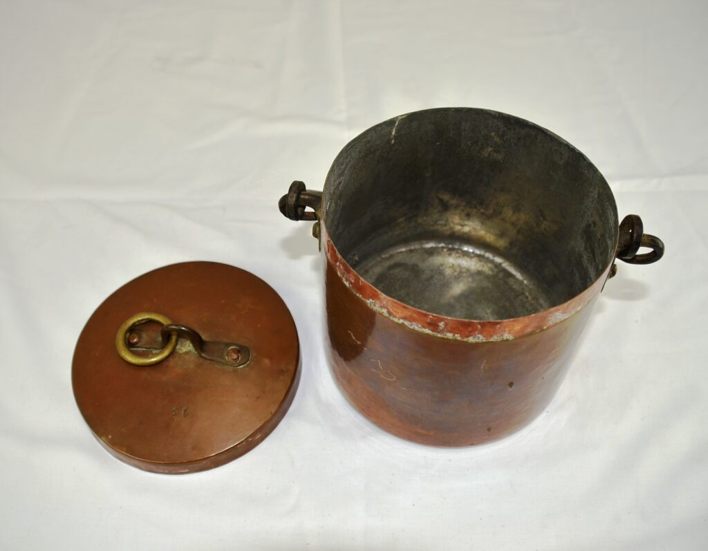 20th Century Brass Field Cooking Pot - Sally Antiques