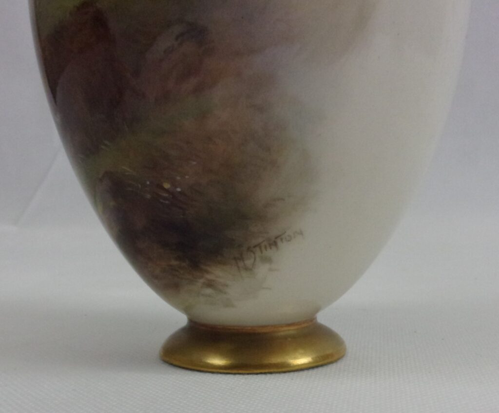 1919 Royal Worcester Harry Stinton Highland Cattle Baluster Vase ...