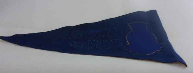 HMS Caprice 1944 C Class Light Cruiser Pennant - Sally Antiques