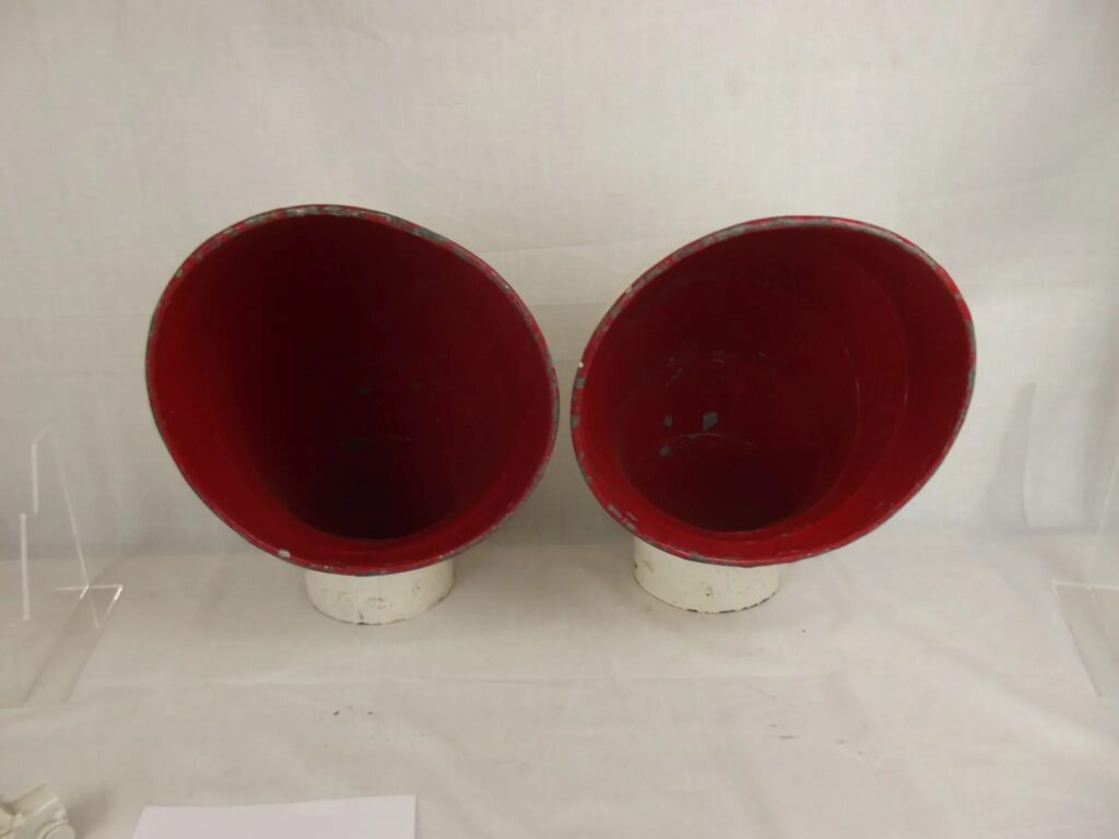 Pair Of Vintage Steel Ships Engine Cowls - Sally Antiques