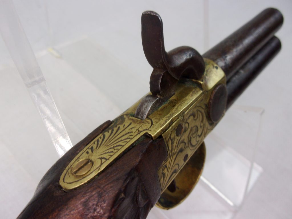 19th Century Tap Action Percussion Pistol - Sally Antiques