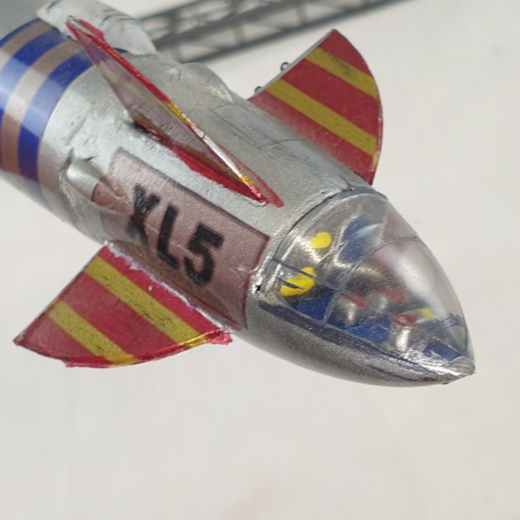 3D Printed And Hand Built Model Of Fireball XL5 With Its Launching Ramp ...