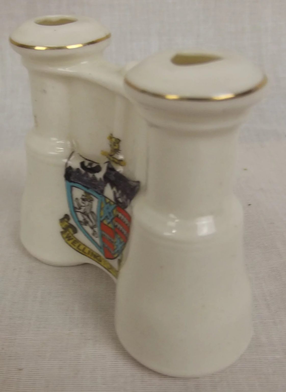 Arcadian Crested China WW1 Binoculars With Wellington Salop Crest ...