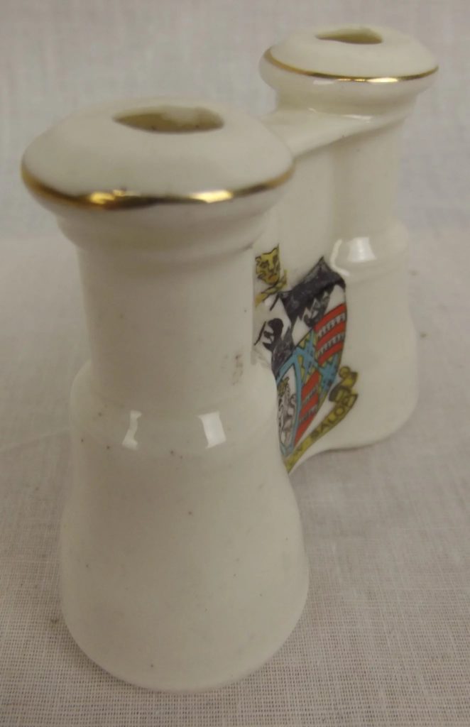 Arcadian Crested China WW1 Binoculars With Wellington Salop Crest ...
