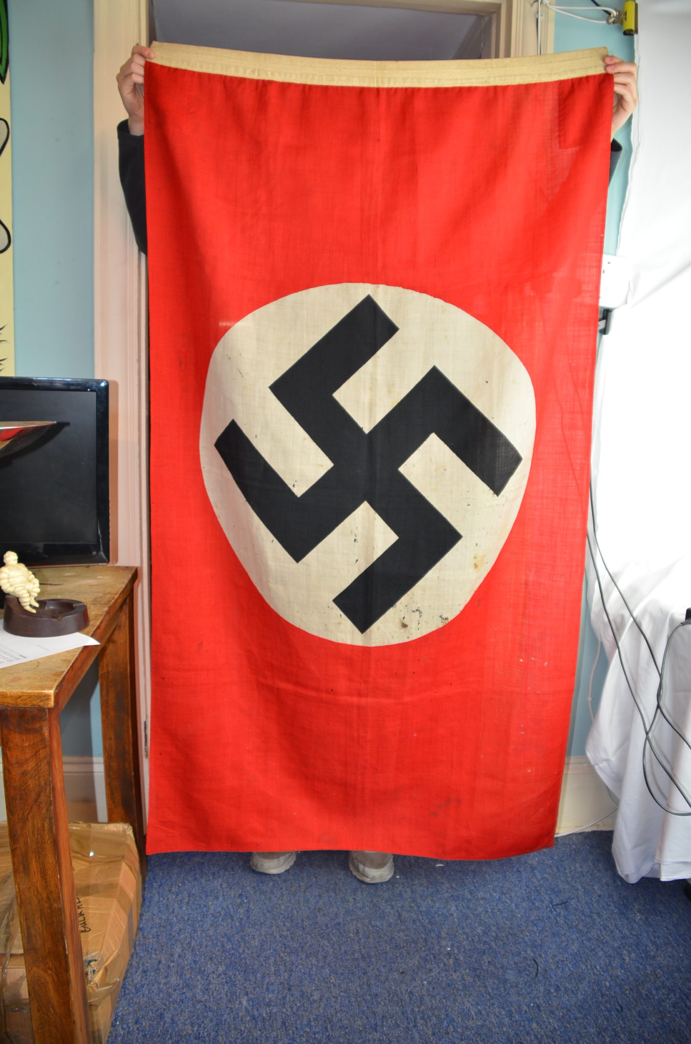 Rare Nazi Naval Jack Or GÖSCH WW2 Kriegsmarine Flag - Sally Antiques