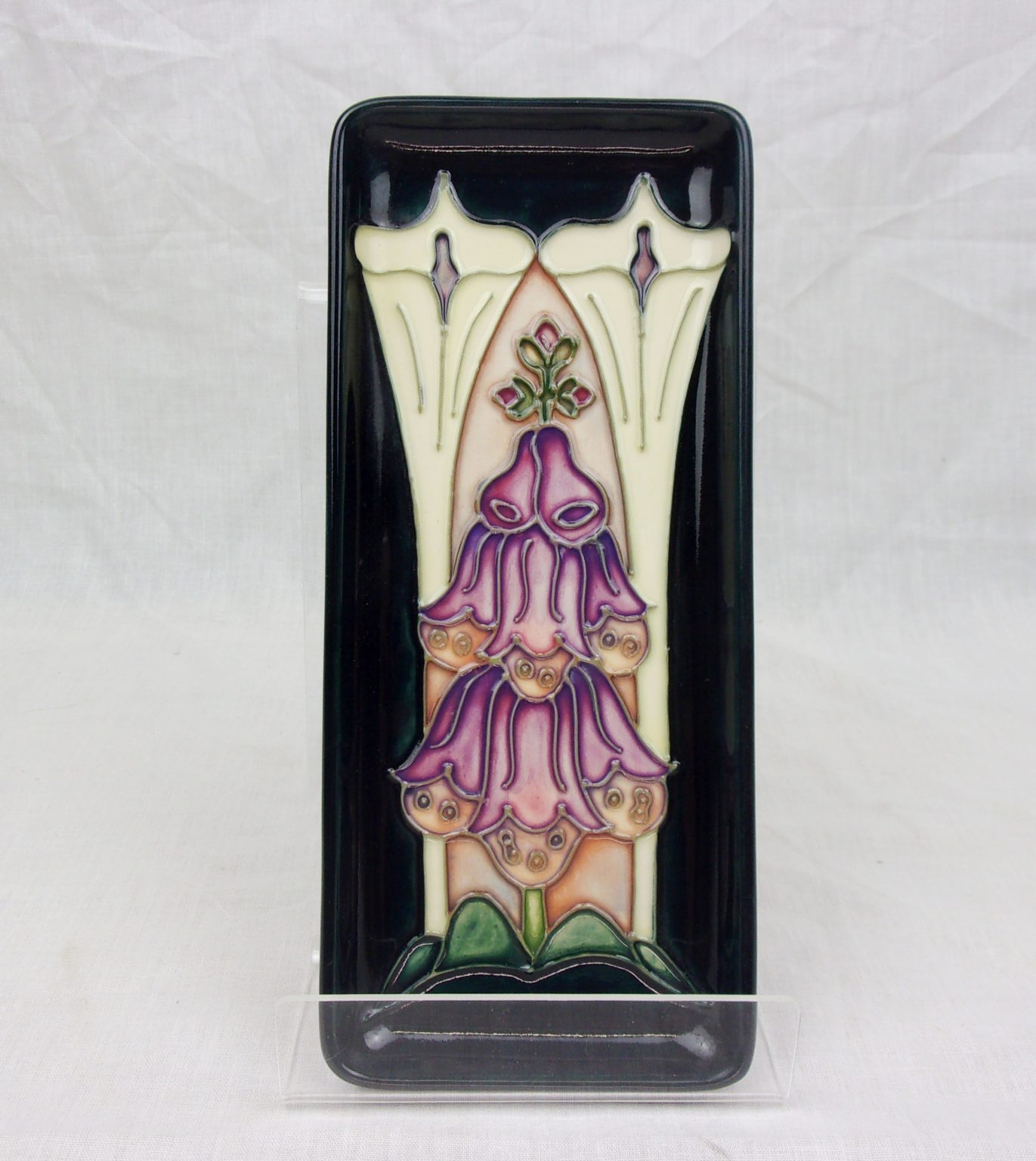 Moorcroft Foxglove Pattern Pen Tray - Sally Antiques