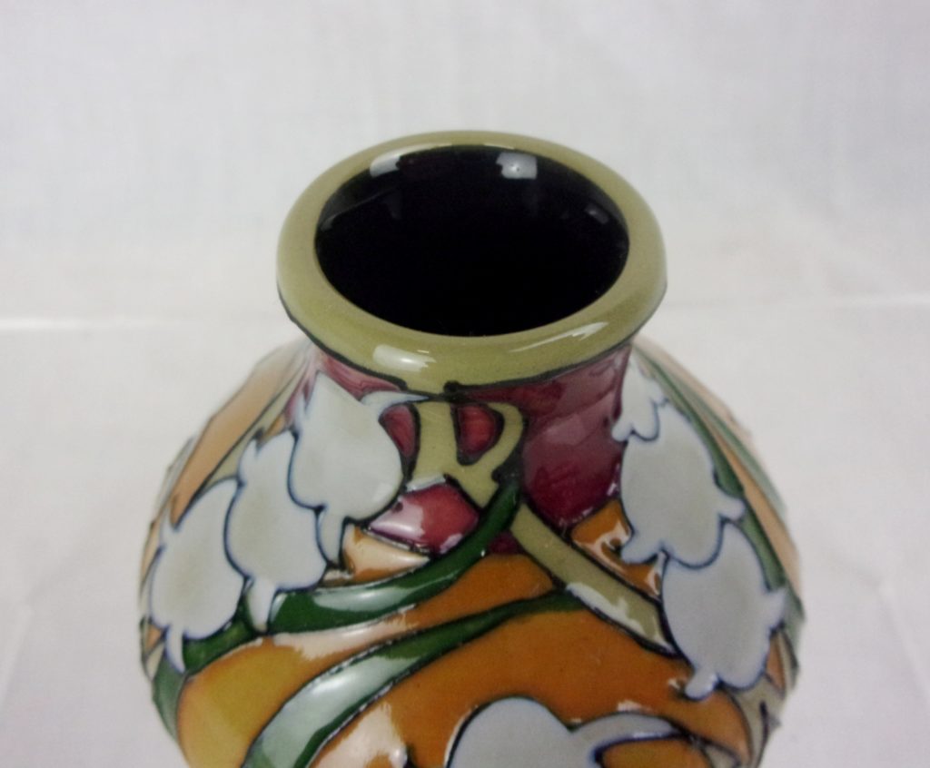 Moorcroft Lily Of The Valley Pattern Small Vase - Sally Antiques