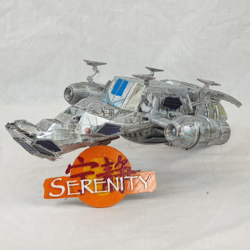 Hand Built And Painted Model Of The Serenity A Firefly Class Spaceship ...