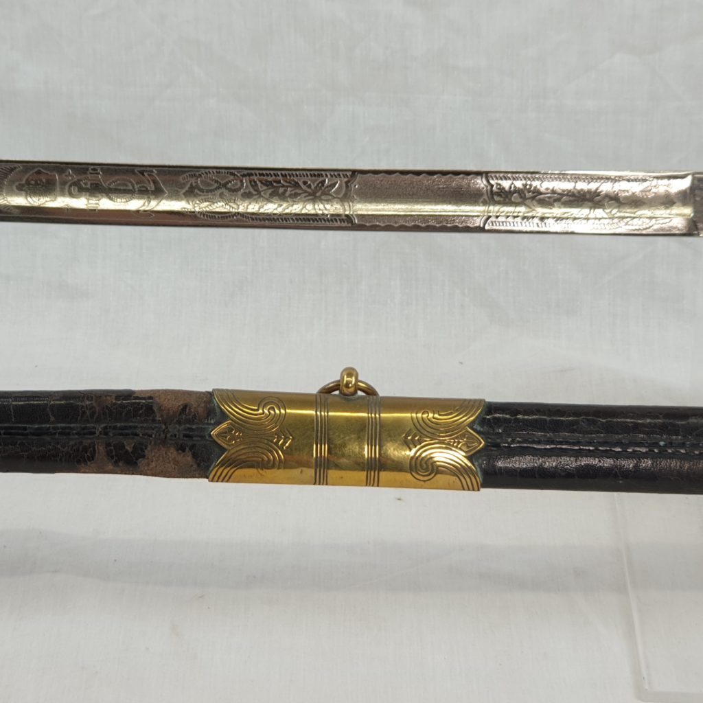 Royal Navy Kings Crown 1827 Pattern Reproduction Sword - Sally Antiques