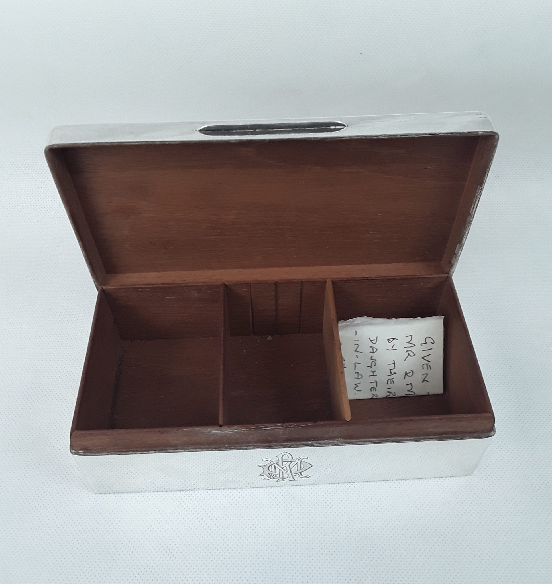 Sterling Silver Cigarette Case - London 1943 - Sally Antiques