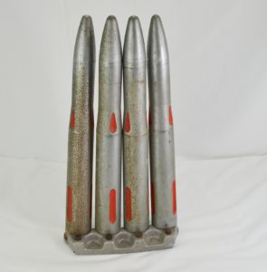 40mm Bofors Training Rounds in Clip - Sally Antiques