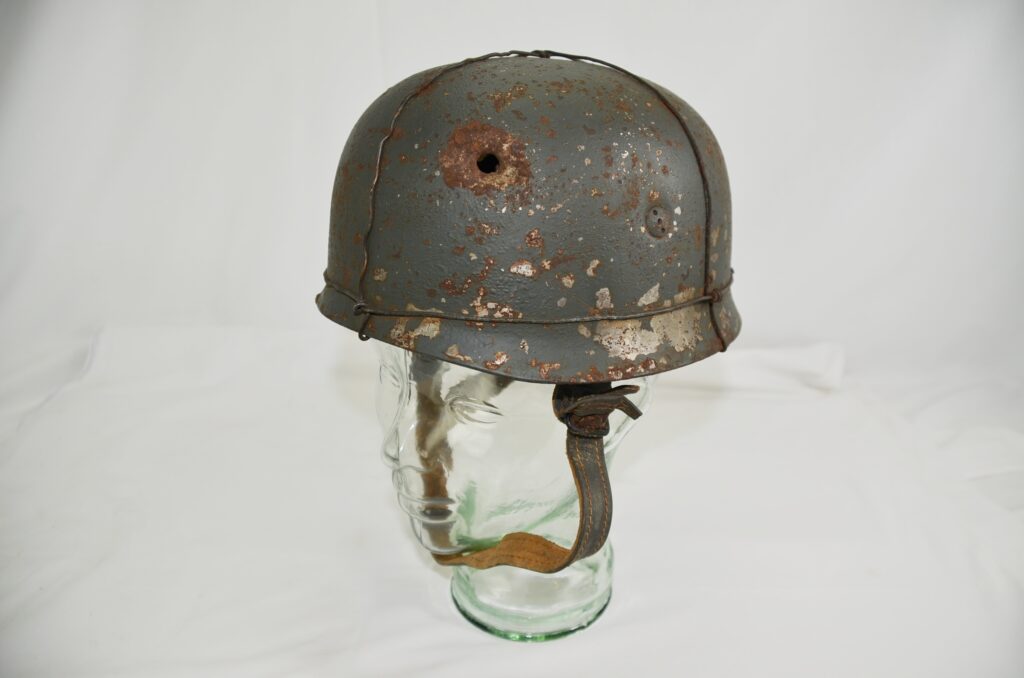 Original WW2 German M38 Paratrooper Helmet - Sally Antiques