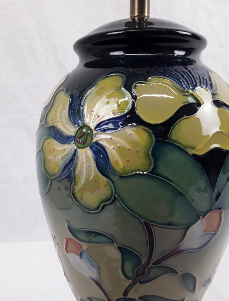 Moorcroft Hypericum Pattern Table Lamp - Sally Antiques