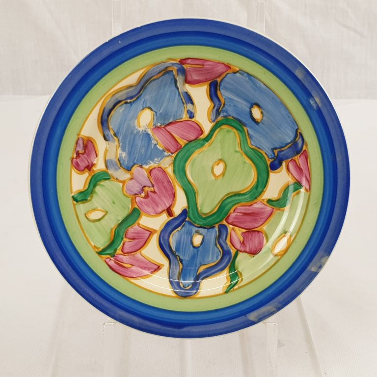 Clarice Cliff Blue Chintz Pattern Plate* - Sally Antiques