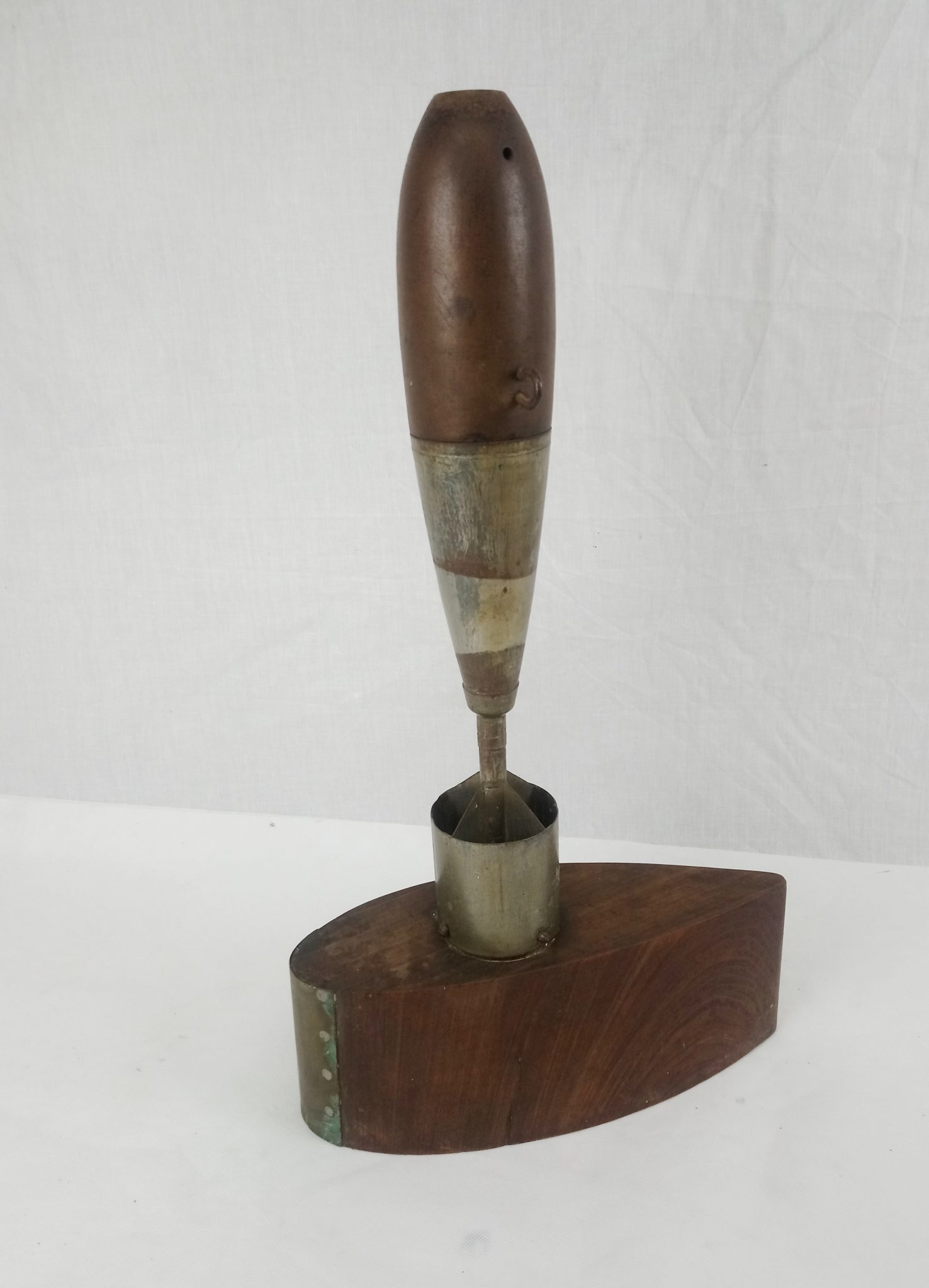 WW2 British Trench Art Sculpture Made From An Inert WW2 RAF 10 Pound ...