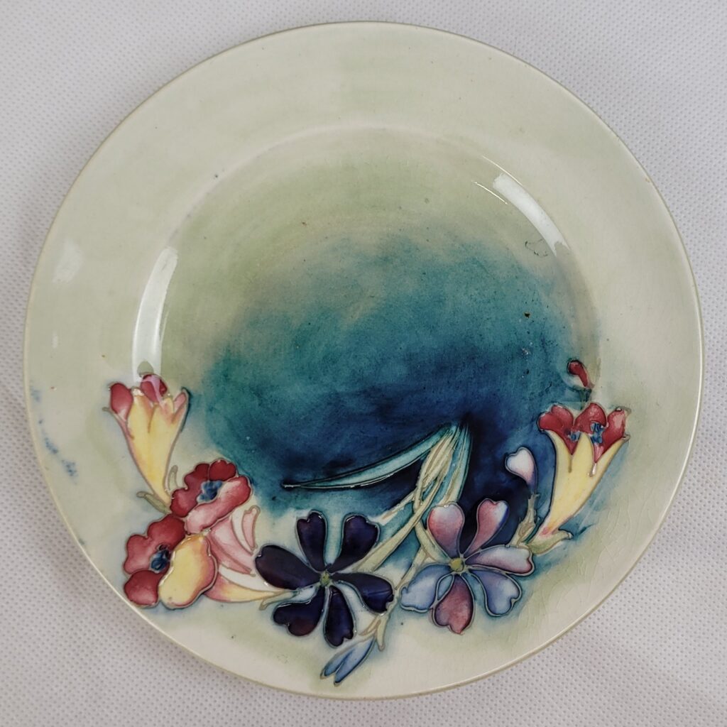 Early 20th Century William Moorcroft Spring Flowers Trio - Sally Antiques