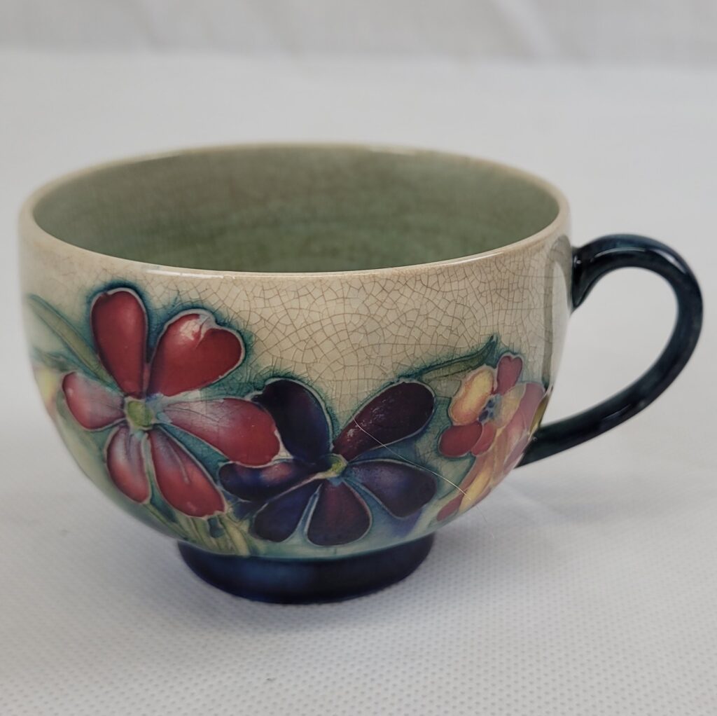 Early 20th Century William Moorcroft Spring Flowers Trio - Sally Antiques