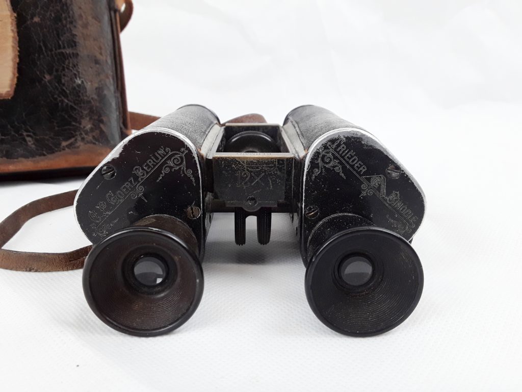 Circa WW1 German Trench 12x20 Binoculars By C. P. Goertz With Case ...