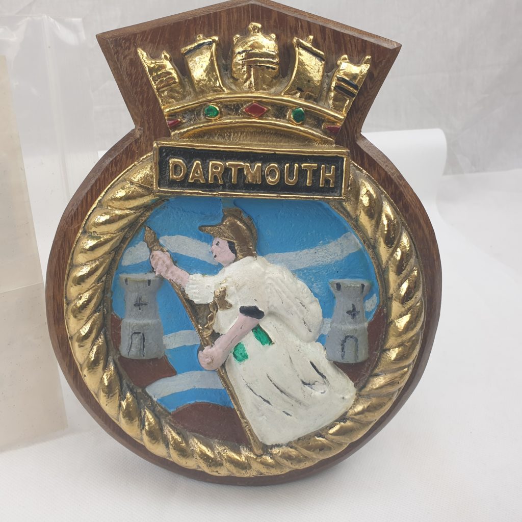 Bridge Door Badge Of 1911 Light Cruiser HMS Dartmouth - Sally Antiques