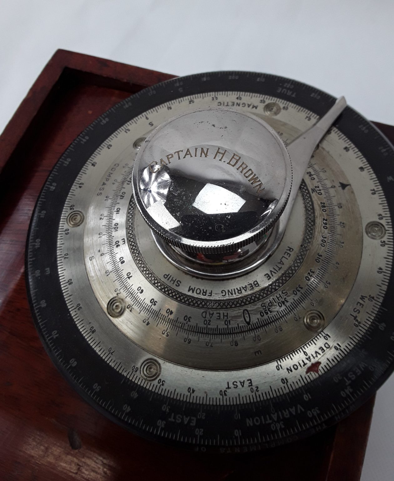 Cased Maritime Bearing Indicator - Sally Antiques
